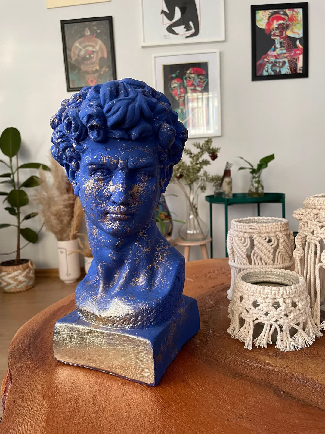 David Blue Bust Statue - David Bust Statue for sale | MusaArtGallery™