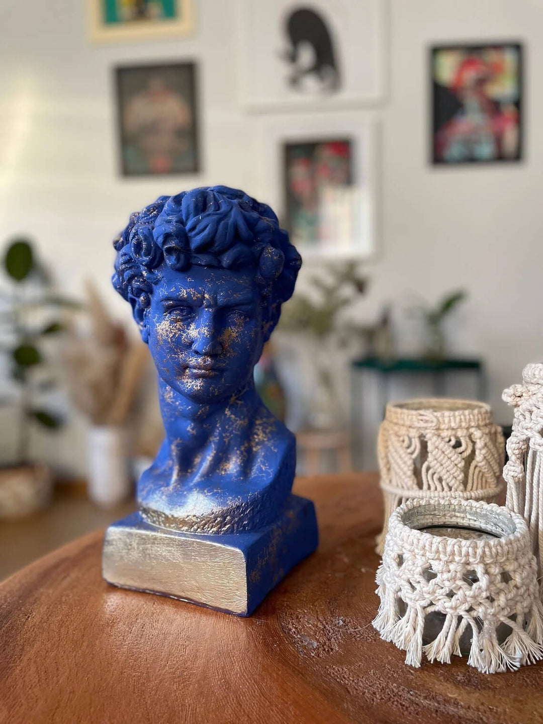 David Blue Bust Statue