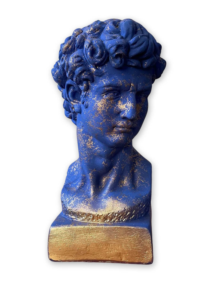 David Blue Bust Statue - David Bust Statue for sale | MusaArtGallery™