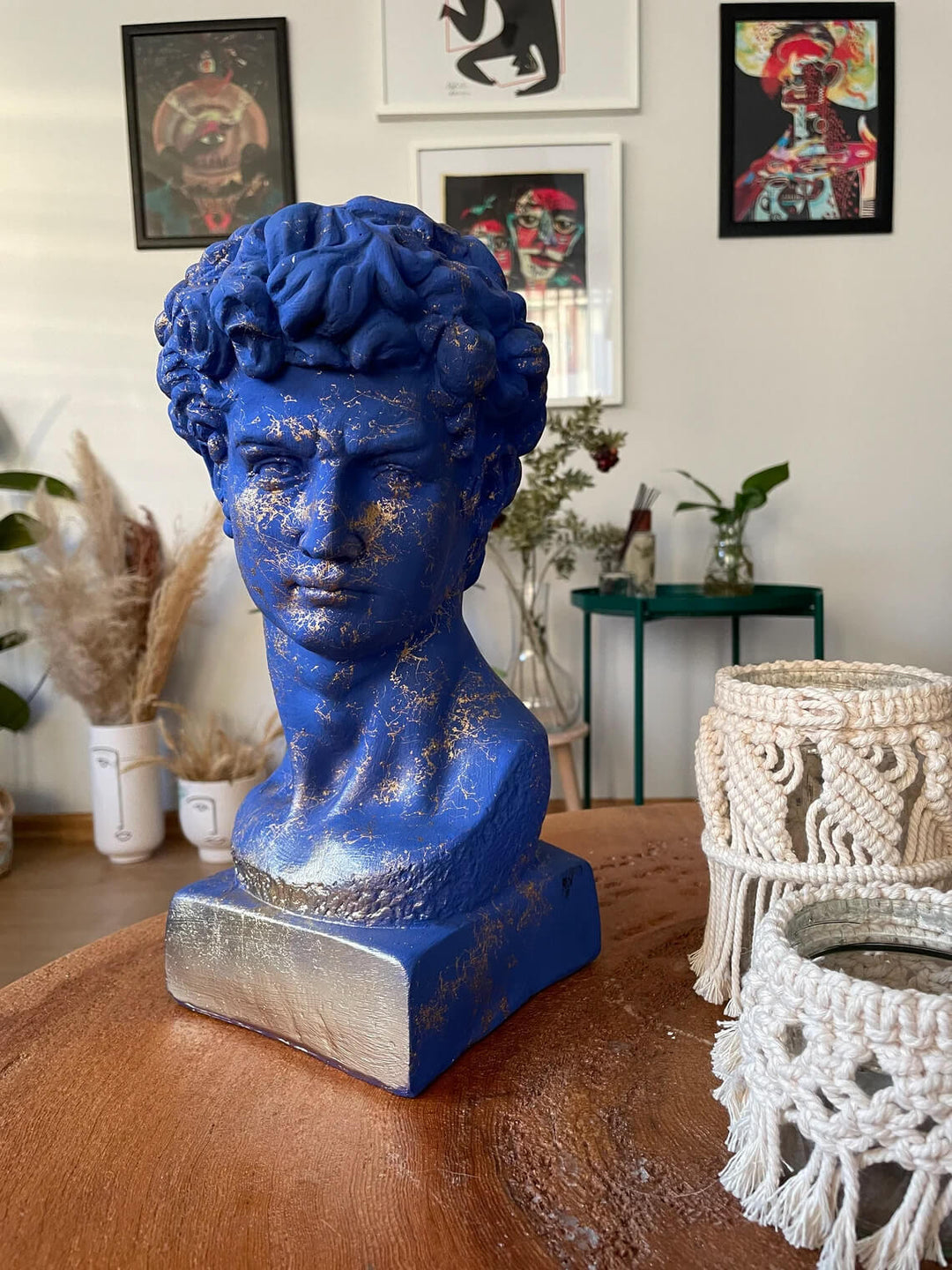 David Blue Bust Statue