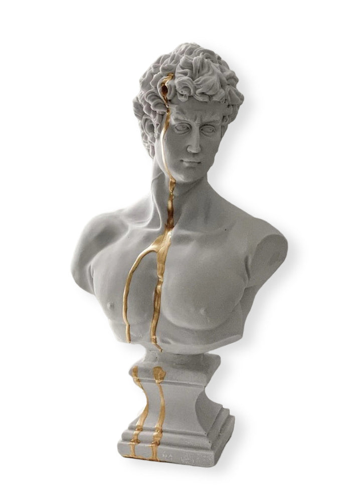 Gold David Bust Statue