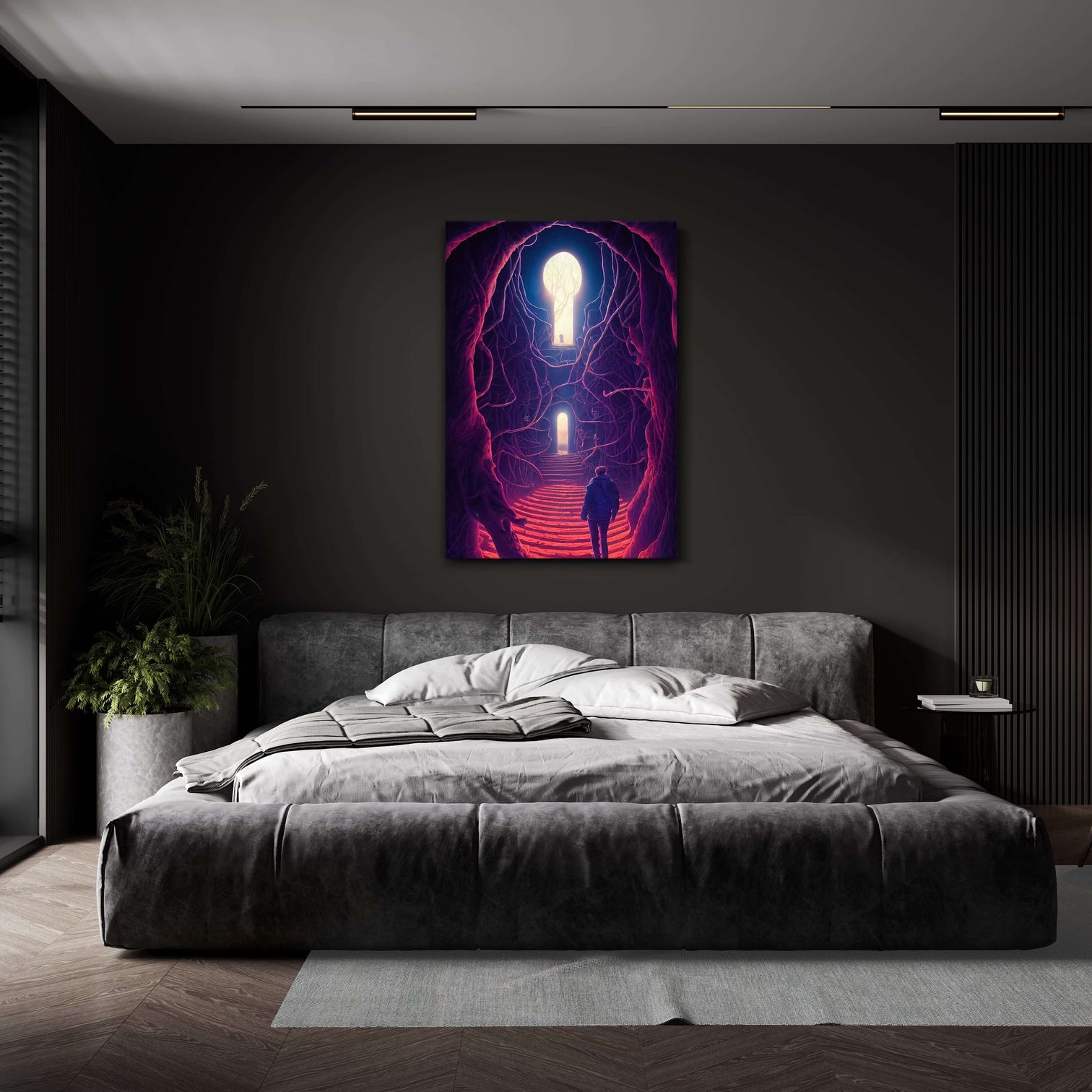 Home Deep Maze Canvas Print