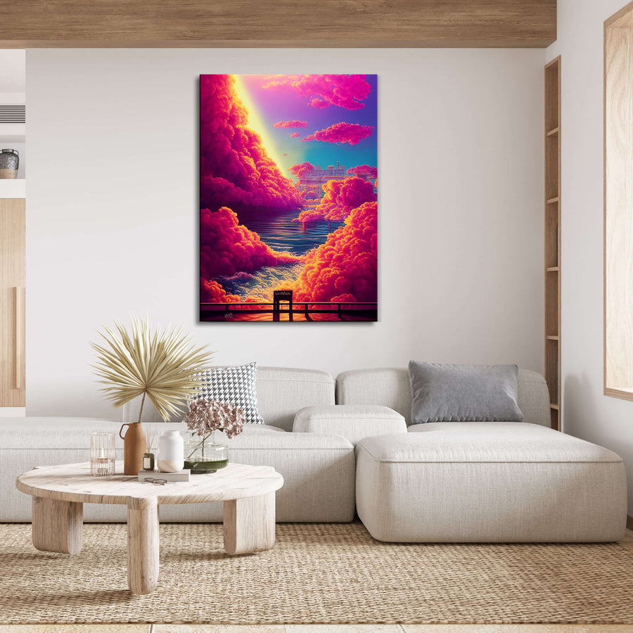 Fantasy See View Canvas Print - Trippy Art | MusaArtGallery™