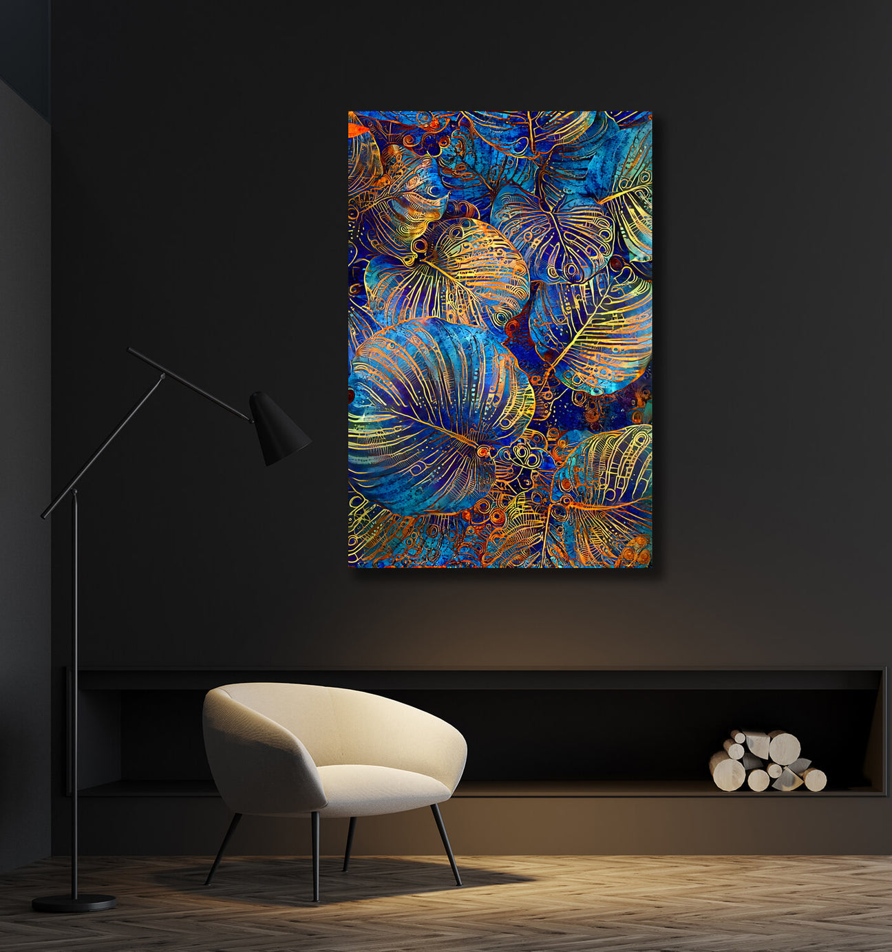 Modern Leaf Wall Art- Leaf Wall Decor | MusaArtGallery™