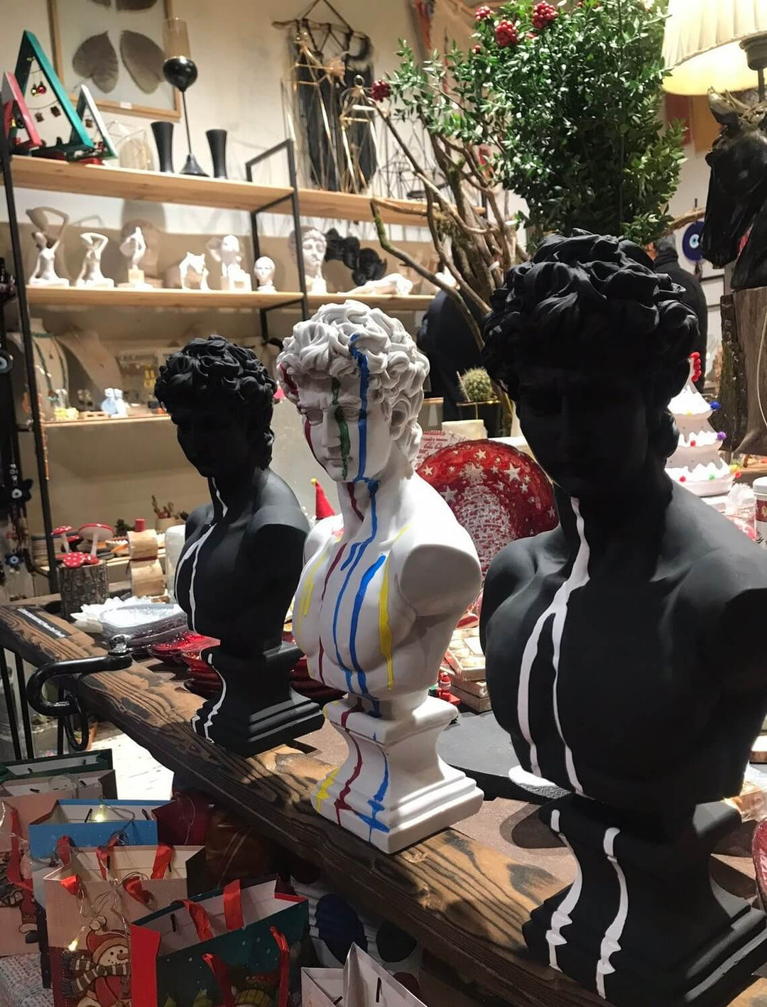 Colorful David Bust Statue - David Bust Statue For Sale | MusaArtGallery™