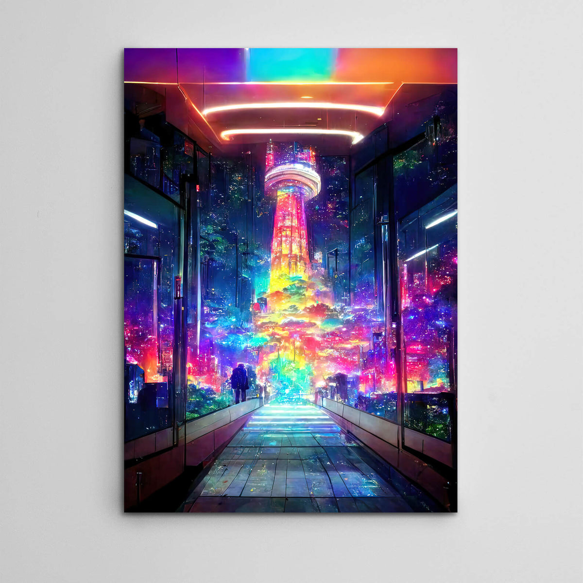 Psychedelic City Canvas Print - Trippy Art | MusaArtGallery™