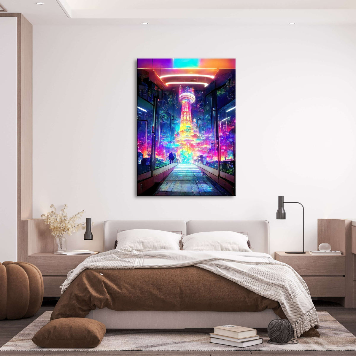 Psychedelic City Canvas Print - Trippy Art | MusaArtGallery™