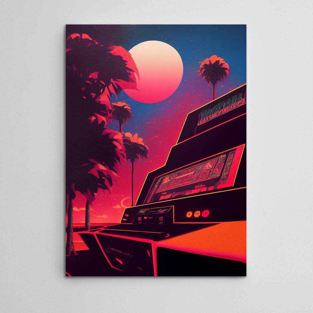 Retro Arcade Canvas Print- Trippy Art | MusaArtGallery™