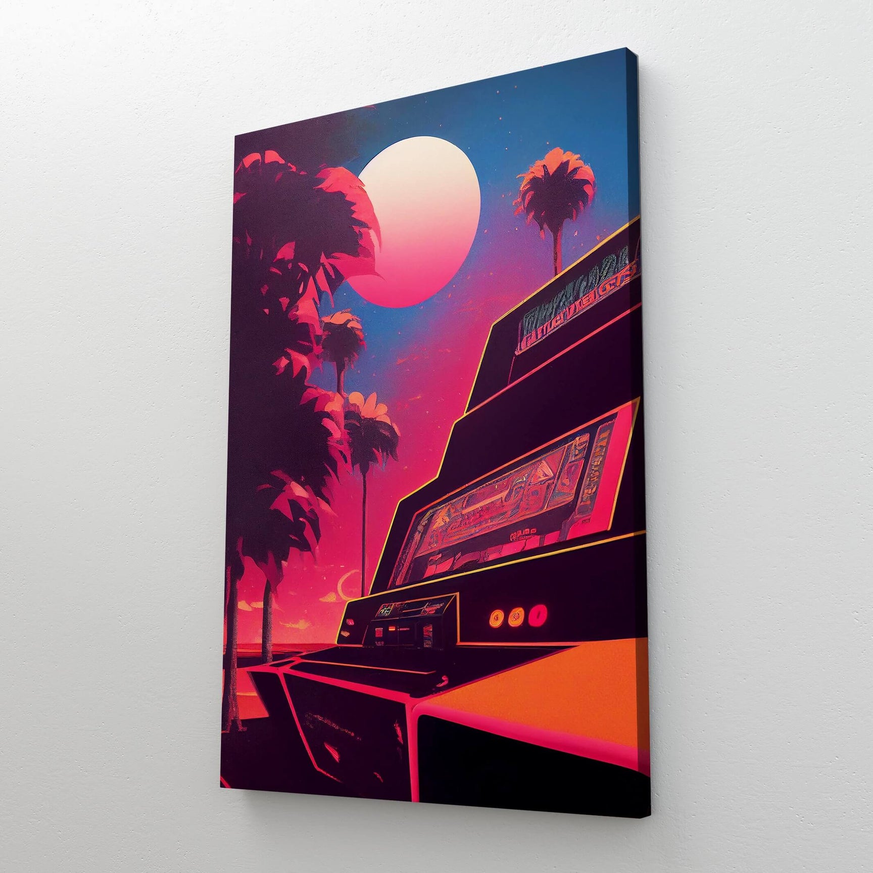 Retro Arcade Canvas Print- Trippy Art | MusaArtGallery™