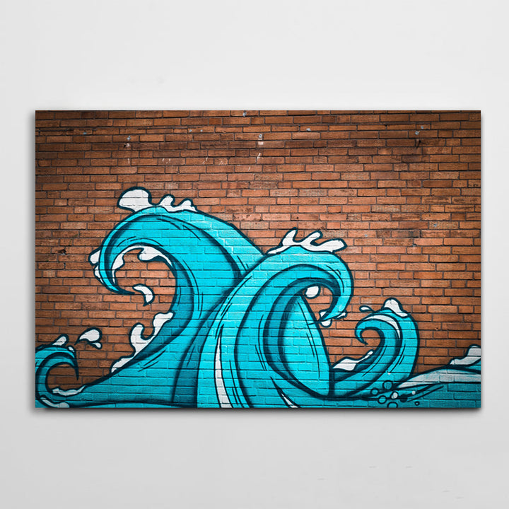 Wave Graffiti Wall Art - Street Art on canvas | MusaArtGallery™
