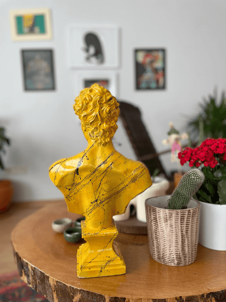 Yellow David Bust Statue - David Bust Statue for sale | MusaArtGallery™